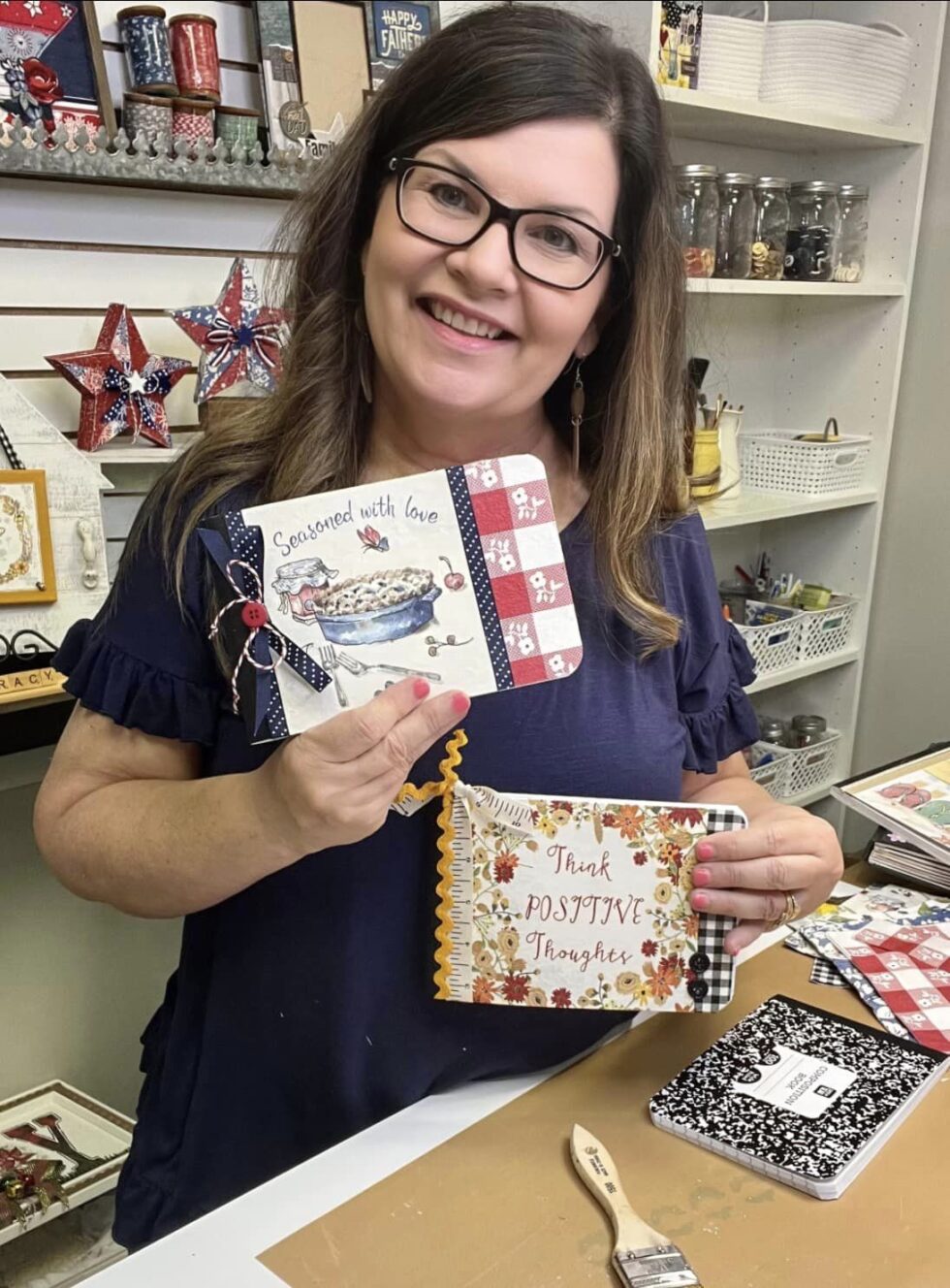 Napkin Art Notebook | Miss Tracy Creates